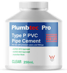 Plumbtec Pro Type P PVC Pipe Cement Clear 500ML | CENTRAL COAST POOL SUPPLIES PTY LTD