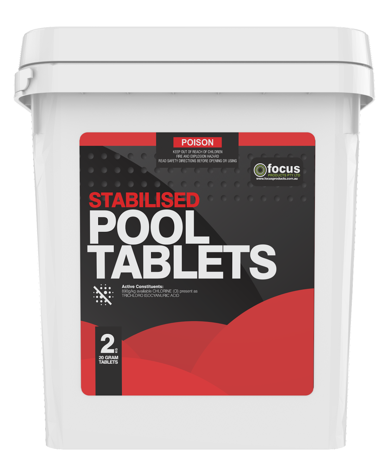Focus Pool Tablets Large | CENTRAL COAST POOL SUPPLIES PTY LTD